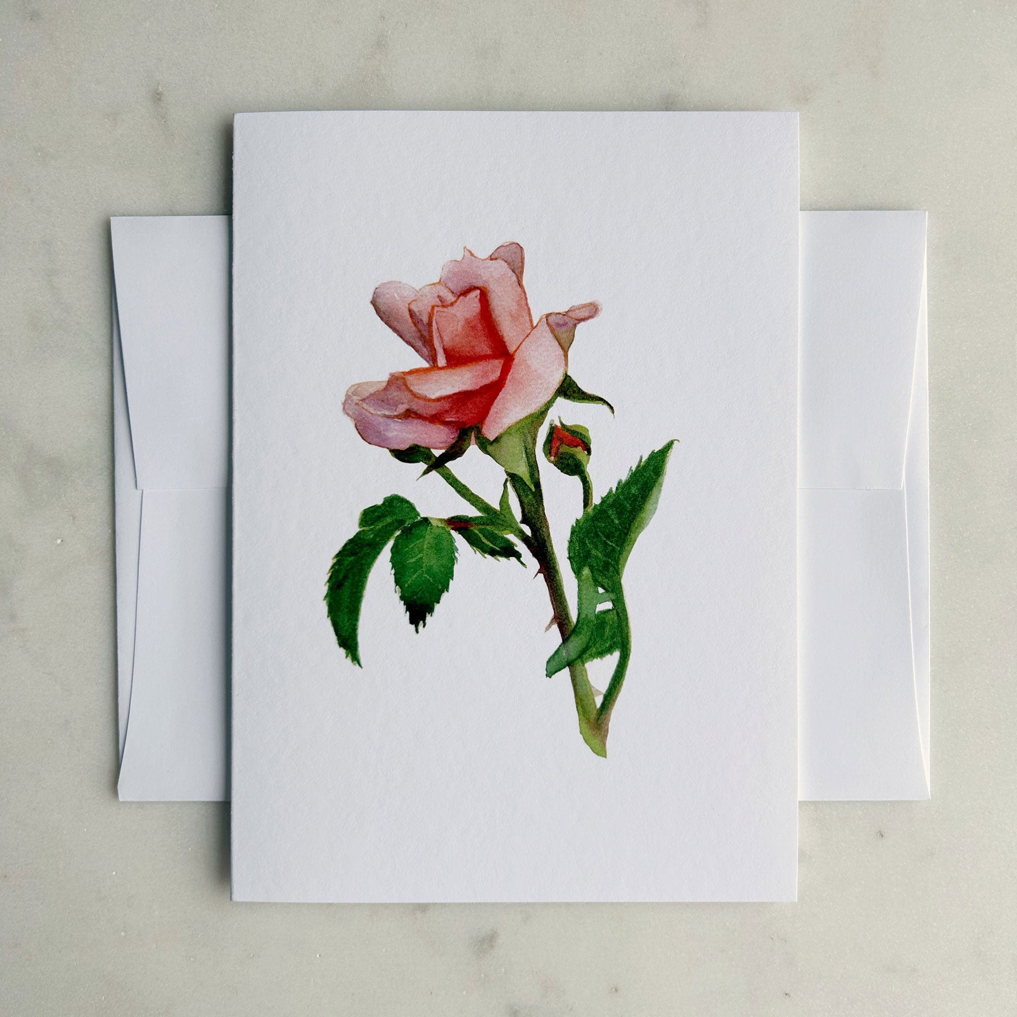 Colette’ Climbing Rose” Floral Notecard – Wild Terrace